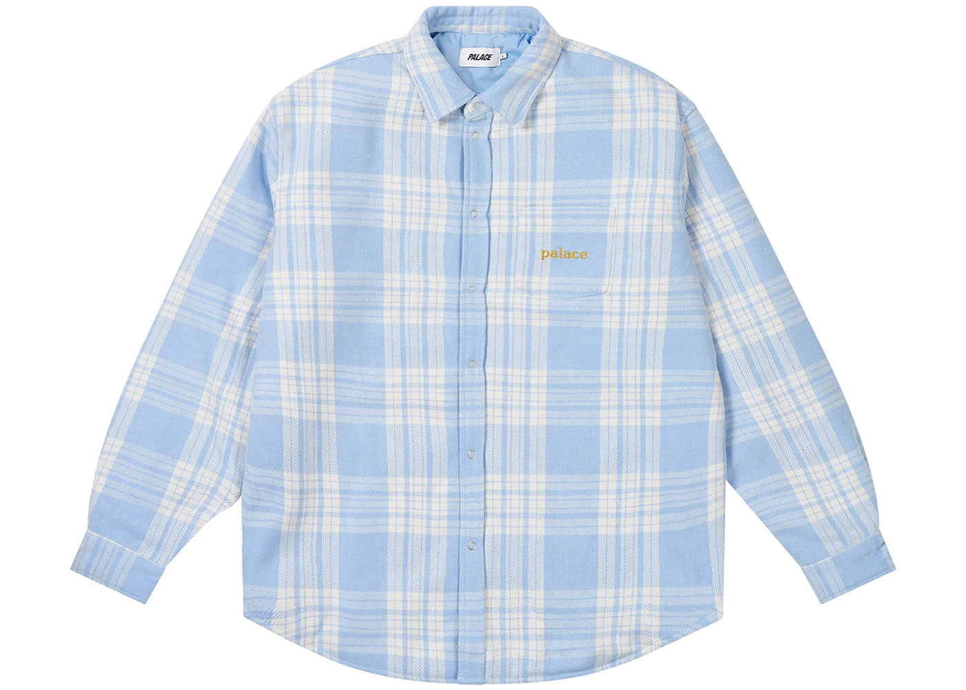 Palace Check Insulated Shirt Faint Blue – Side Kicks