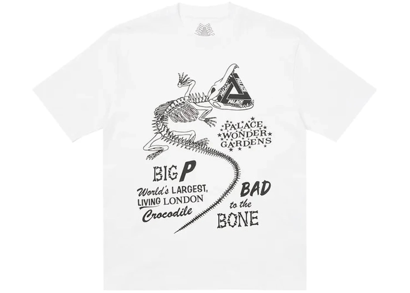 Palace Chomper T-Shirt White – Side Kicks