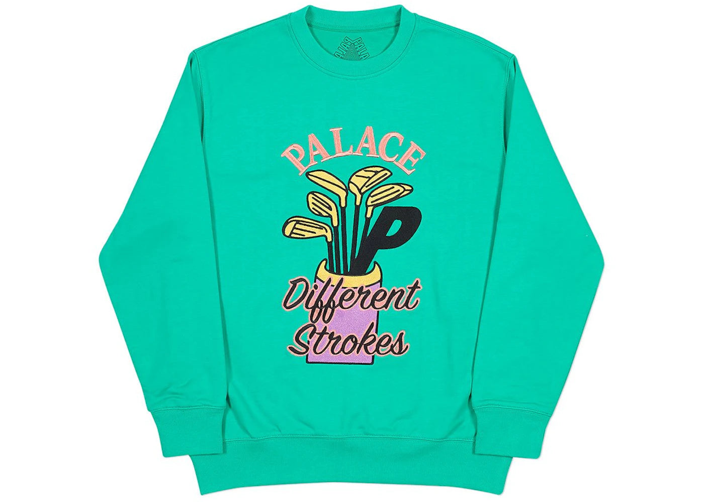 Palace Dif Strokes Crew Pool Green – Side Kicks