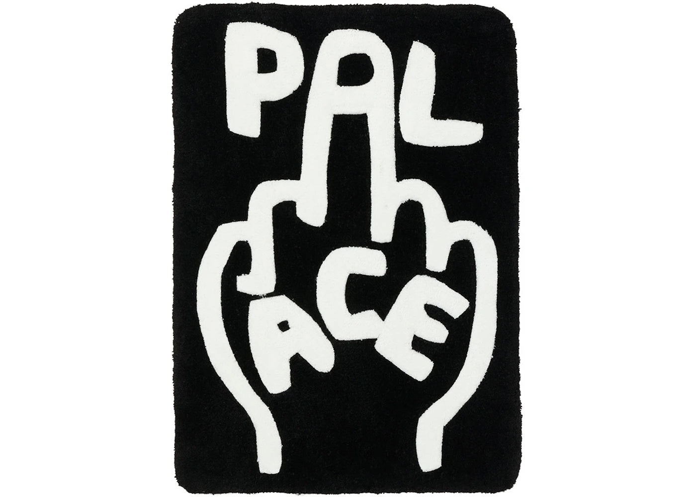 Palace Finger Up Rug Black – Side Kicks