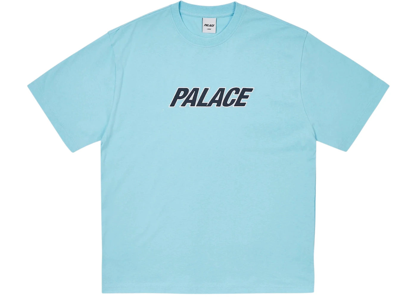 Palace Heavy Font T-Shirt Skyline Blue – Side Kicks