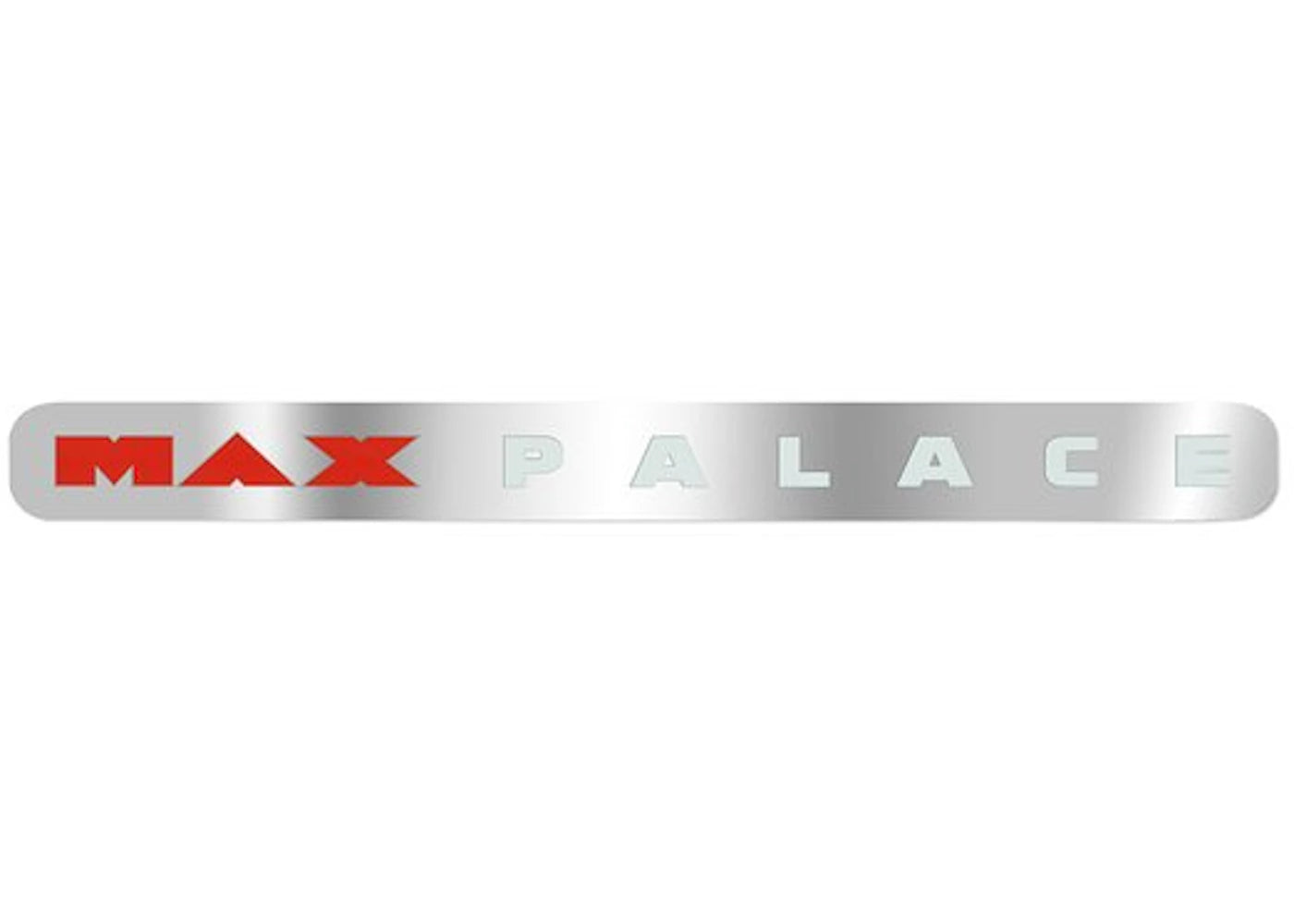 Palace Max Palace Sticker Silver – Side Kicks