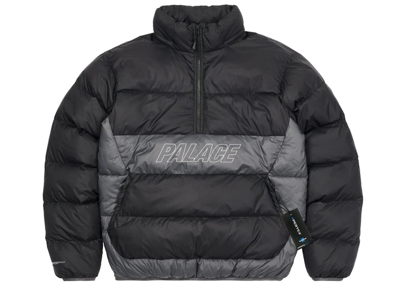 Palace PAL-TEX Half Zip Puffa Black – Side Kicks