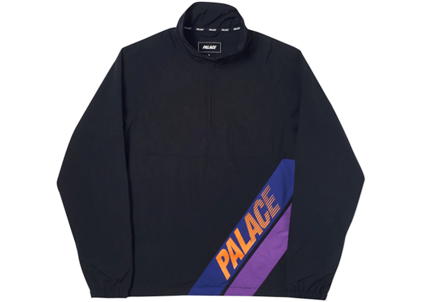 Palace Pal Beam Cotton Shell 1/4 Zip Black – Side Kicks