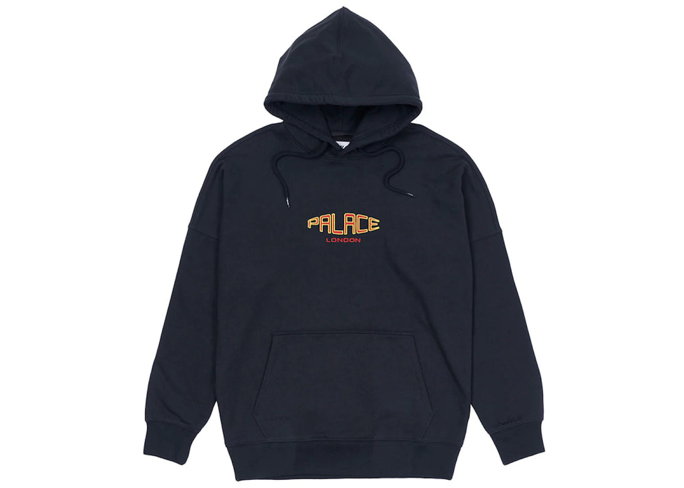 Palace Spaced Logo Drop Shoulder Hood Navy – Side Kicks