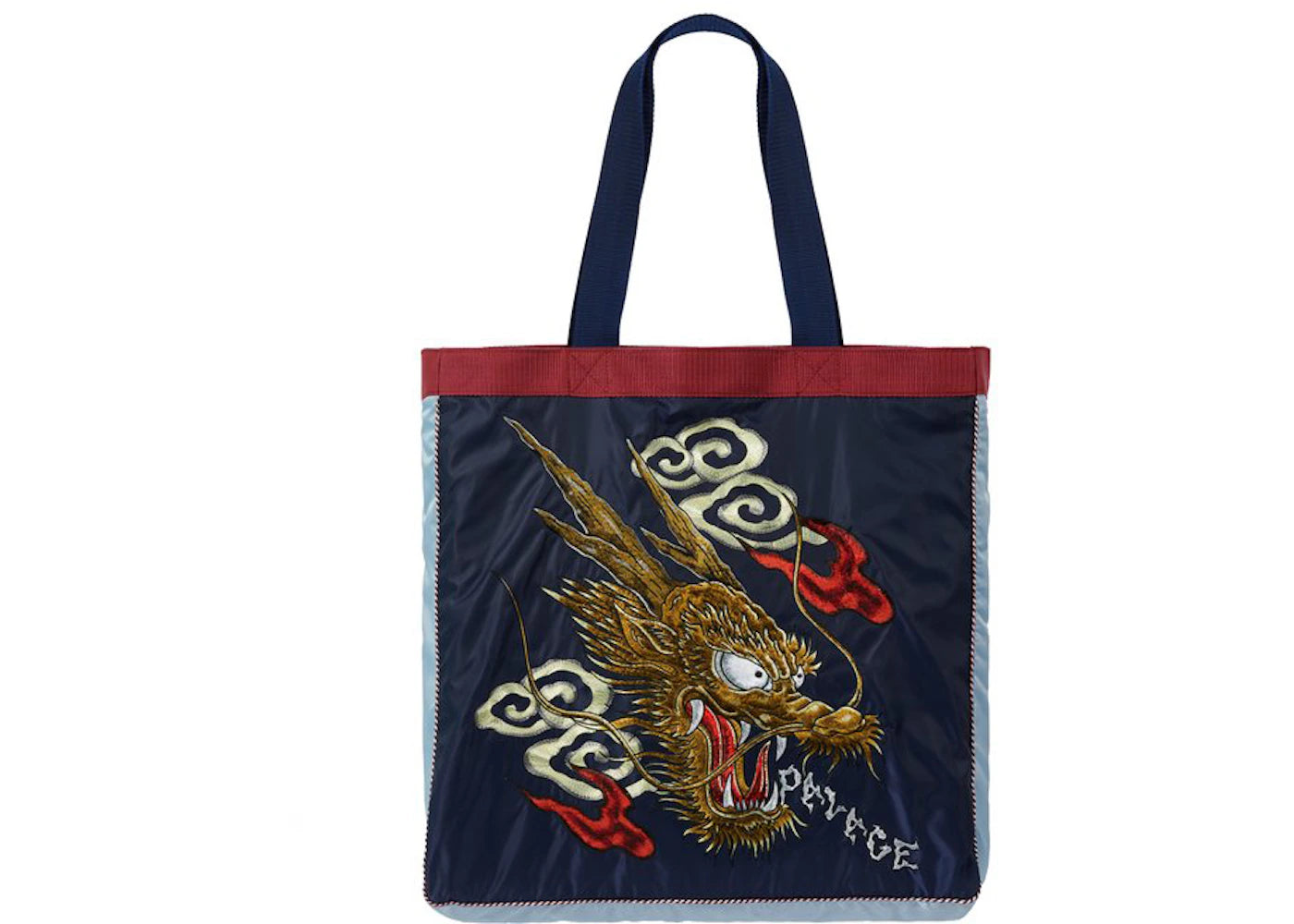 Palace x Evisu Souvenir Tote Bag Deep Navy – Side Kicks