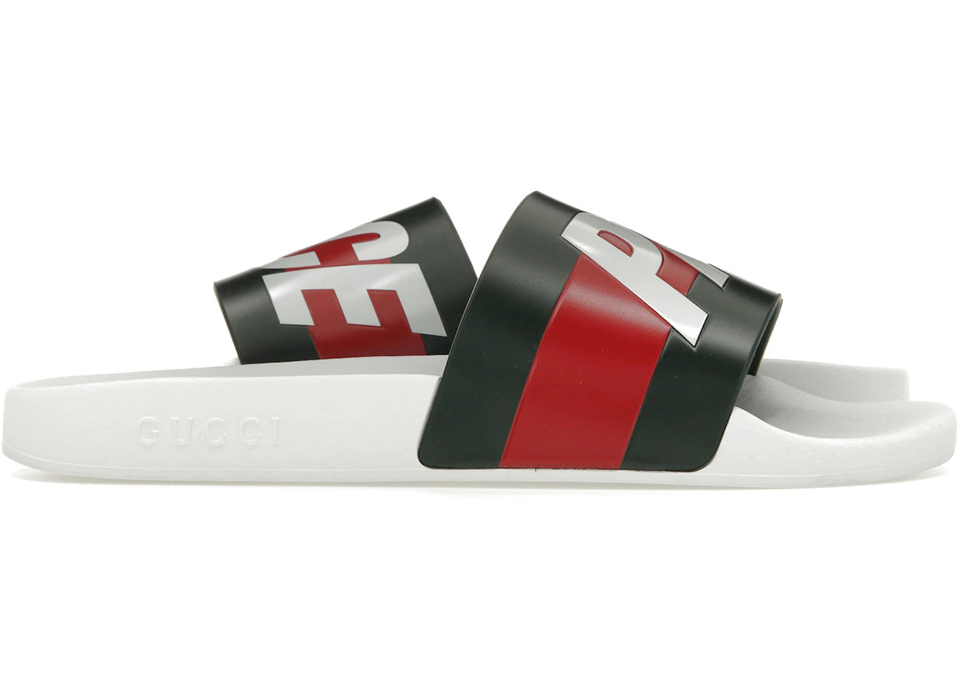 Palace x Gucci Logo Web Slide Sandal White (Women's) – Side Kicks