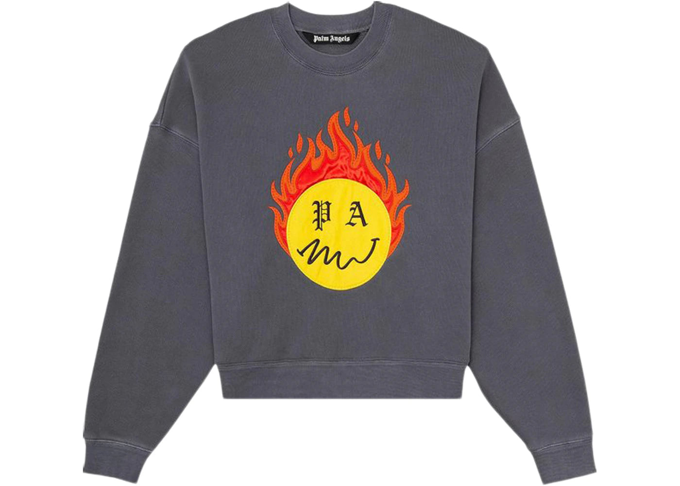 Palm Angels Burning Head Crewneck Black – Side Kicks