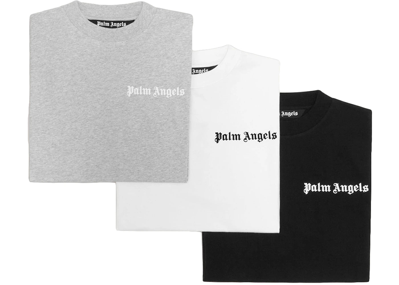 Palm Angels Tripack T-Shirt Grey/White/Black – Side Kicks