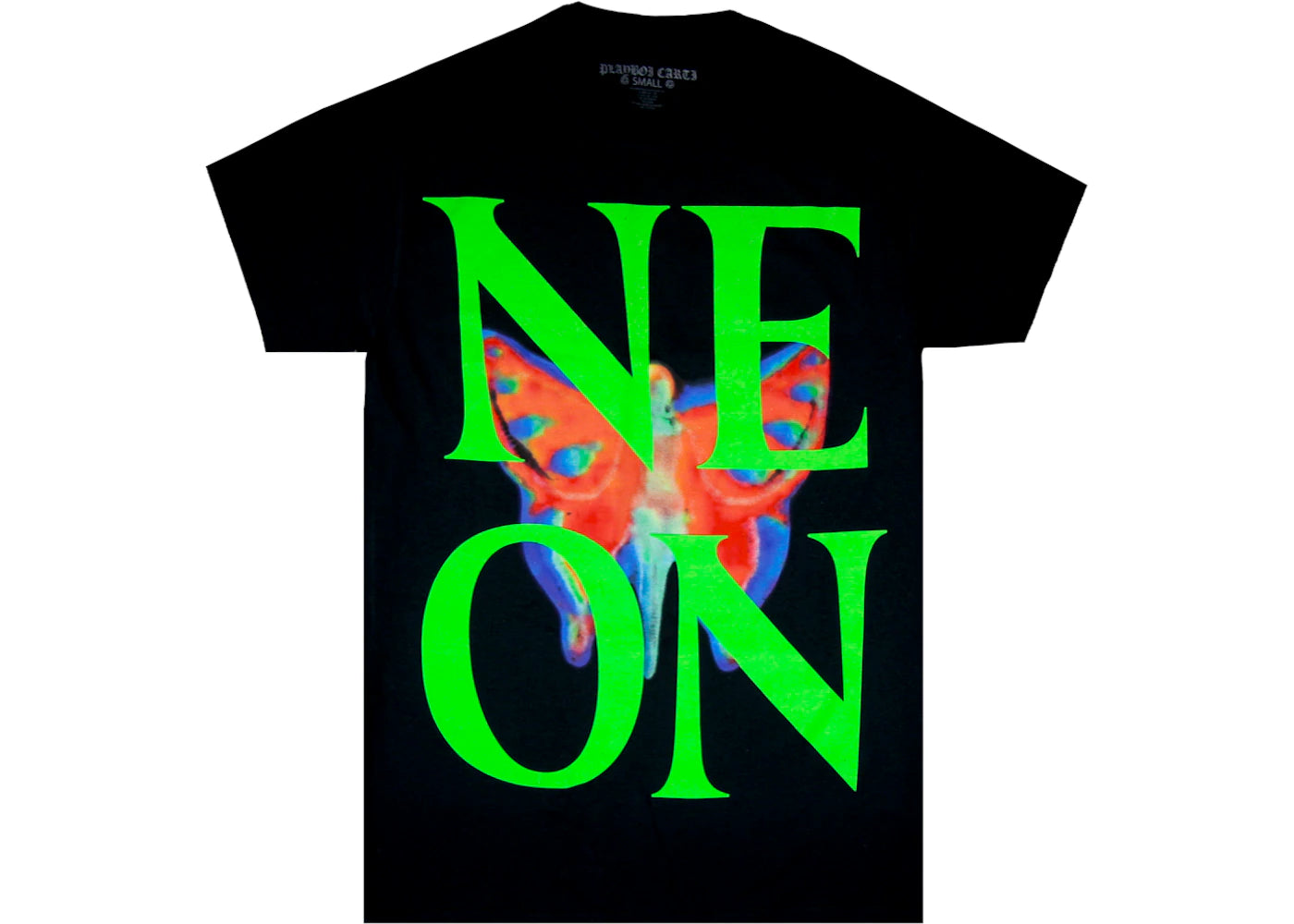 Playboi Carti Neon Tour Butterfly T-shirt Black – Side Kicks