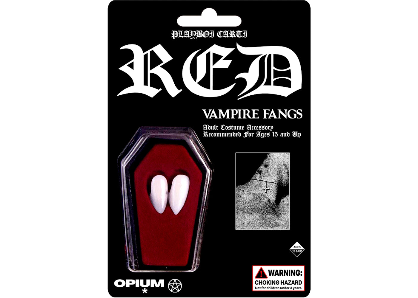 Playboi Carti Whole Lotta Red Vampire Fangs Black – Side Kicks