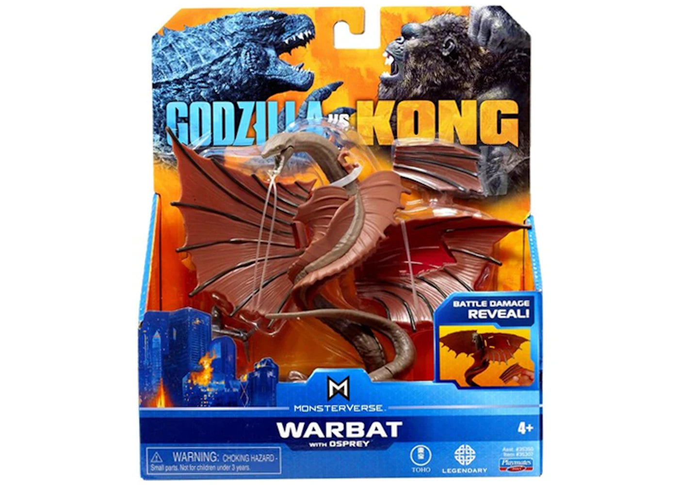 Playmates Toys Godzilla vs. Kong Monsterverse Warbat Action Figure ...