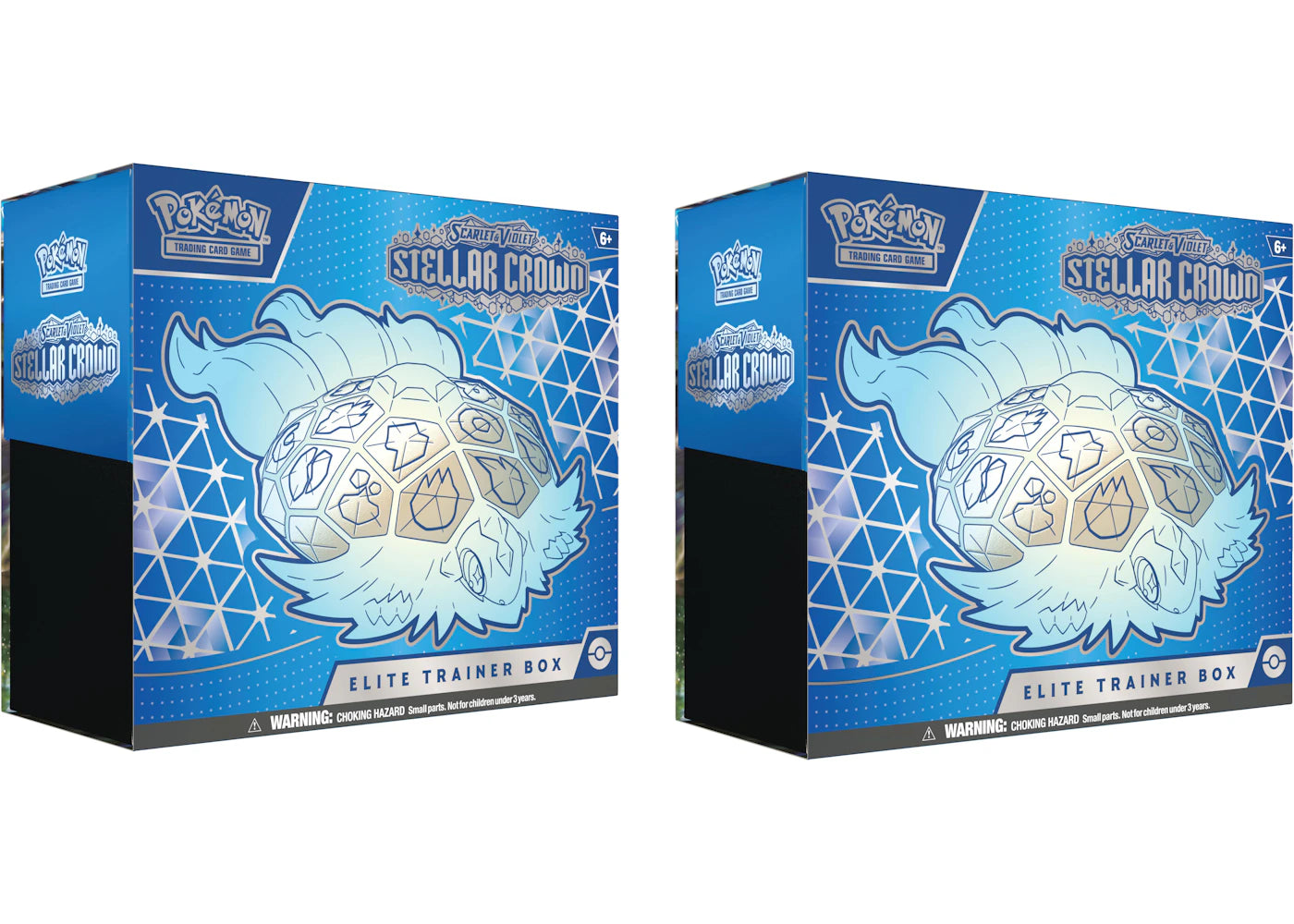 Pokémon Scarlet & Violet Steller Crown Elite Trainer Box 2x Lot – Side ...