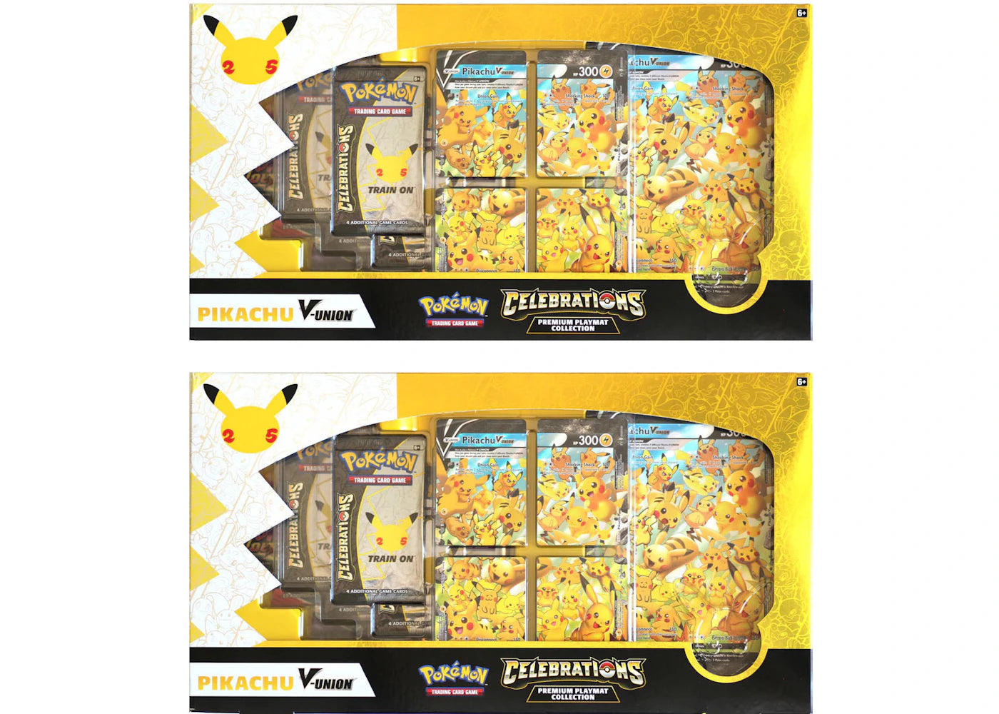 Pokémon TCG 25th Anniversary Celebrations Pikachu V Union Premium Play ...