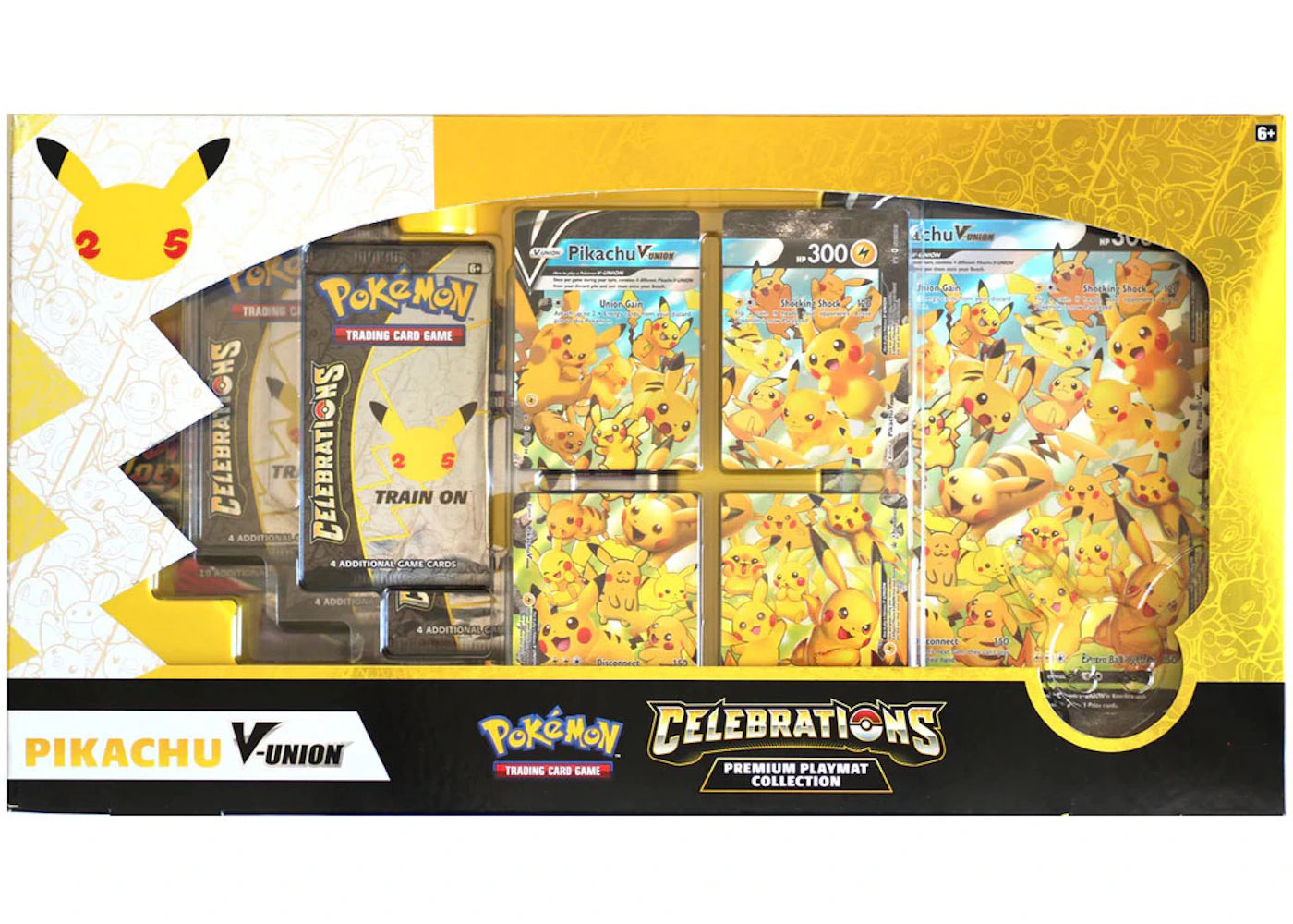 Pokémon TCG 25th Anniversary Celebrations Pikachu V Union Premium Play ...