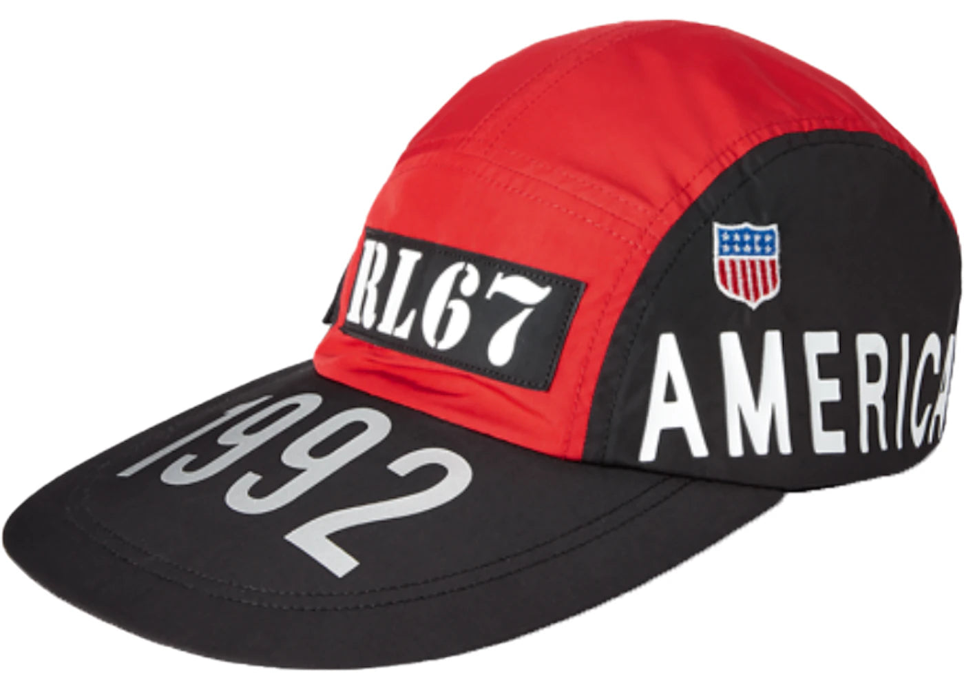 Polo Ralph Lauren Long-Bill Stadium Cap Red/Silver – Side Kicks