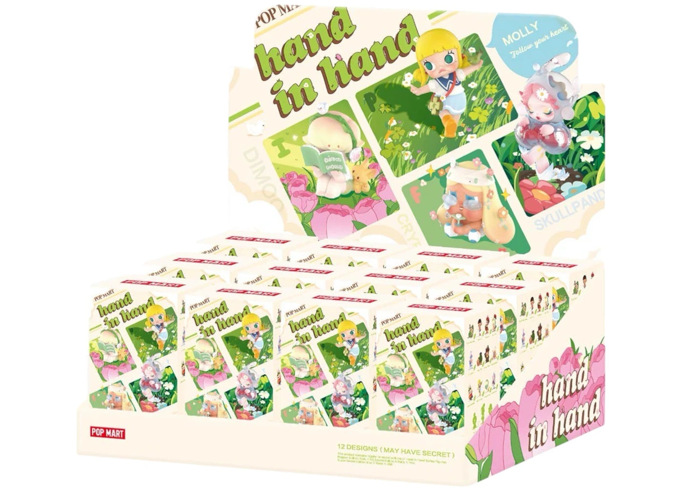 Pop Mart Pop Mart Hand in Hand Series Figures Sealed Case (12 Blind Bo ...