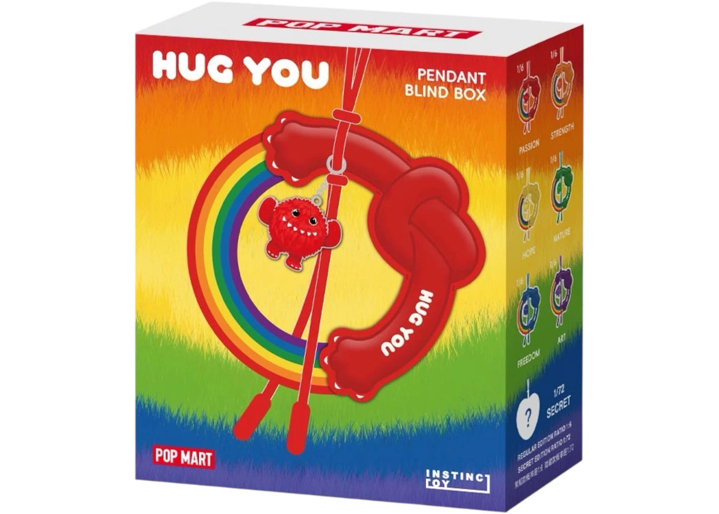 Pop Mart Pop Mart Instinctoy Hug You Series Pendant Single Blind Box ...