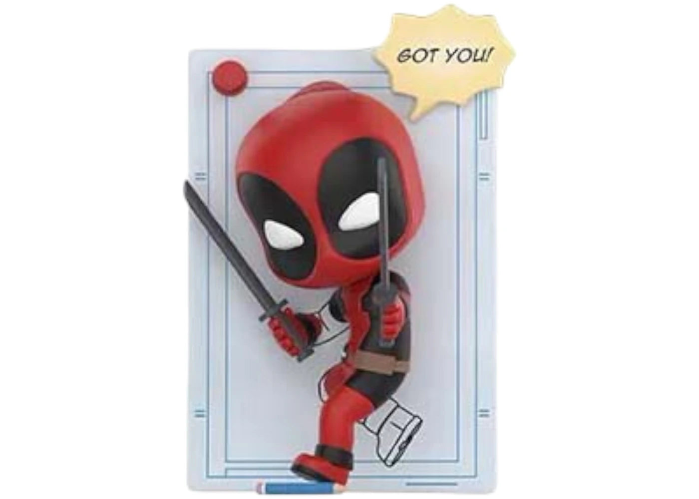 Pop Mart Pop Mart Marvel Deadpool Series Wallbreaking Deadpool Figure ...
