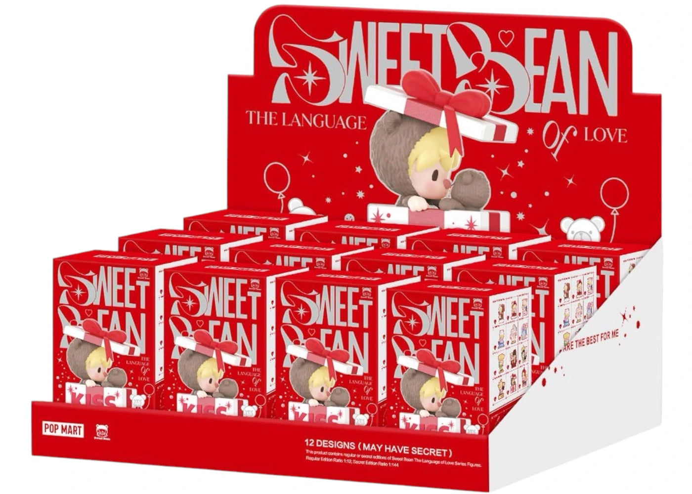 Pop Mart Sweet Bean The Language of Love Series Figures Sealed Case (1 ...