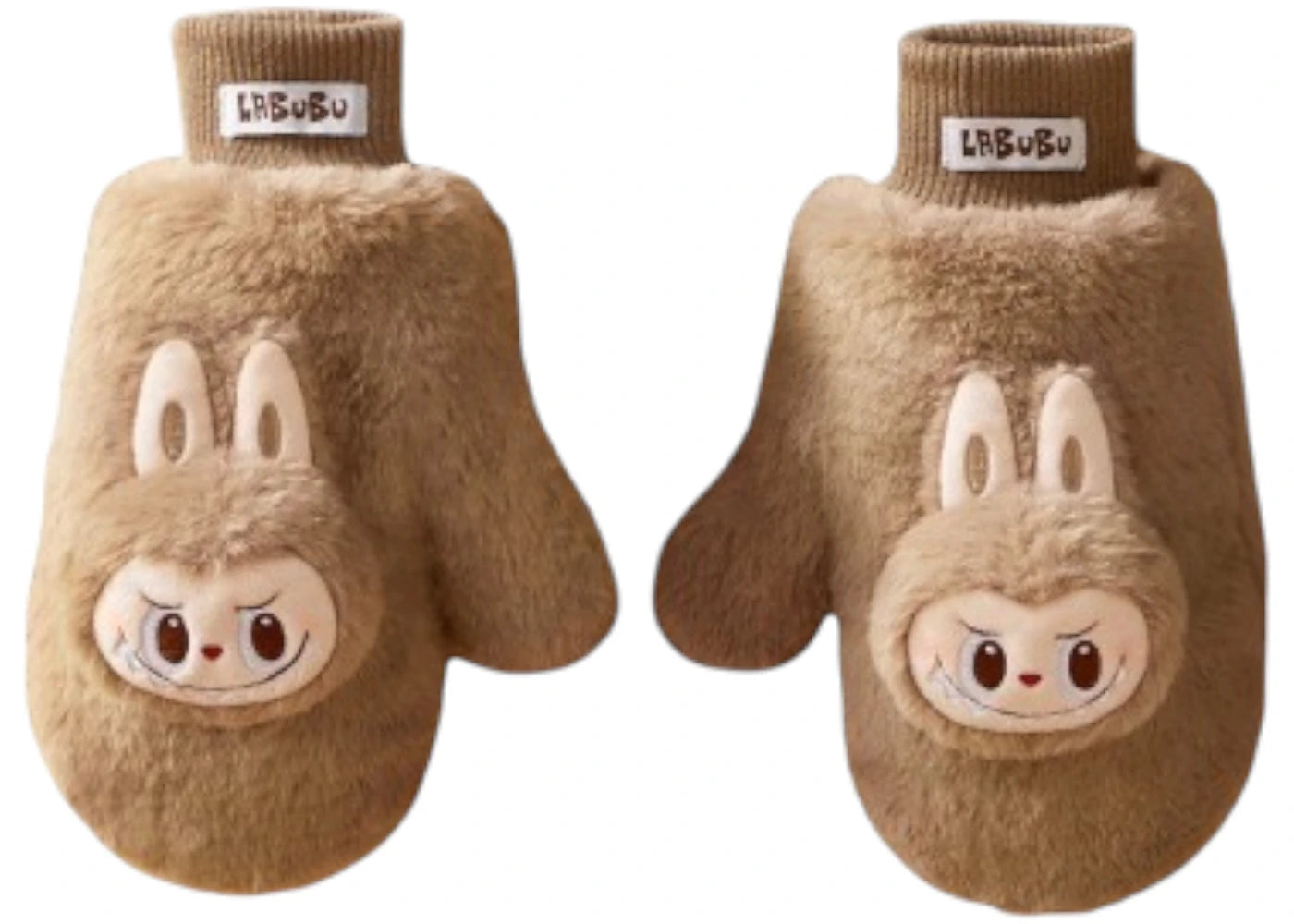 Pop Mart The Monsters Labubu Warm Fluffy Holiday Series Plush Gloves ...