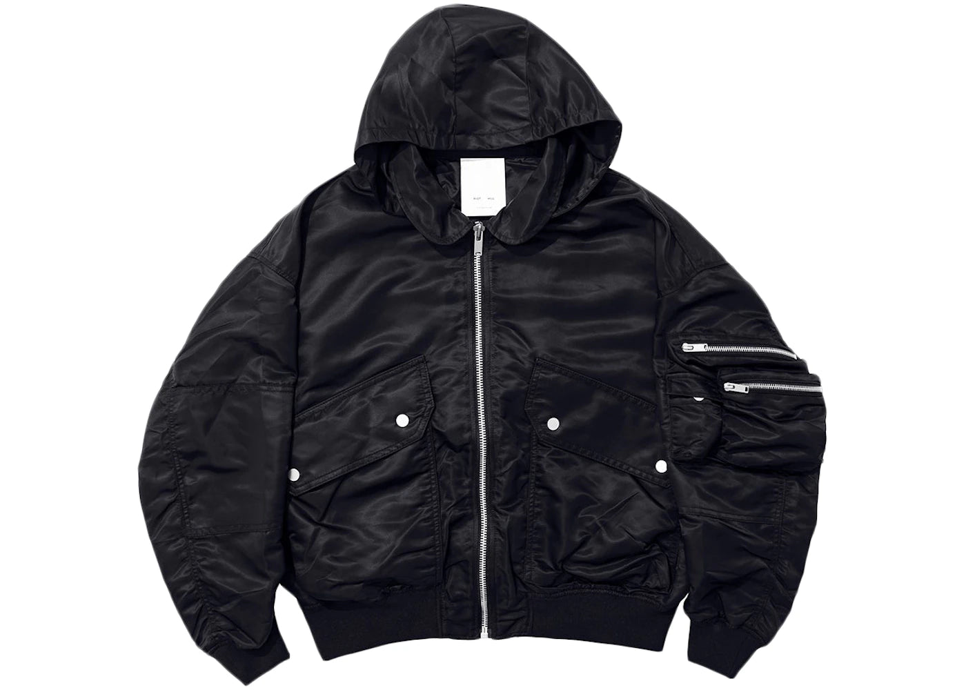 RIOT HILL Swiss Cargo Bomber Jacket Black – Side Kicks