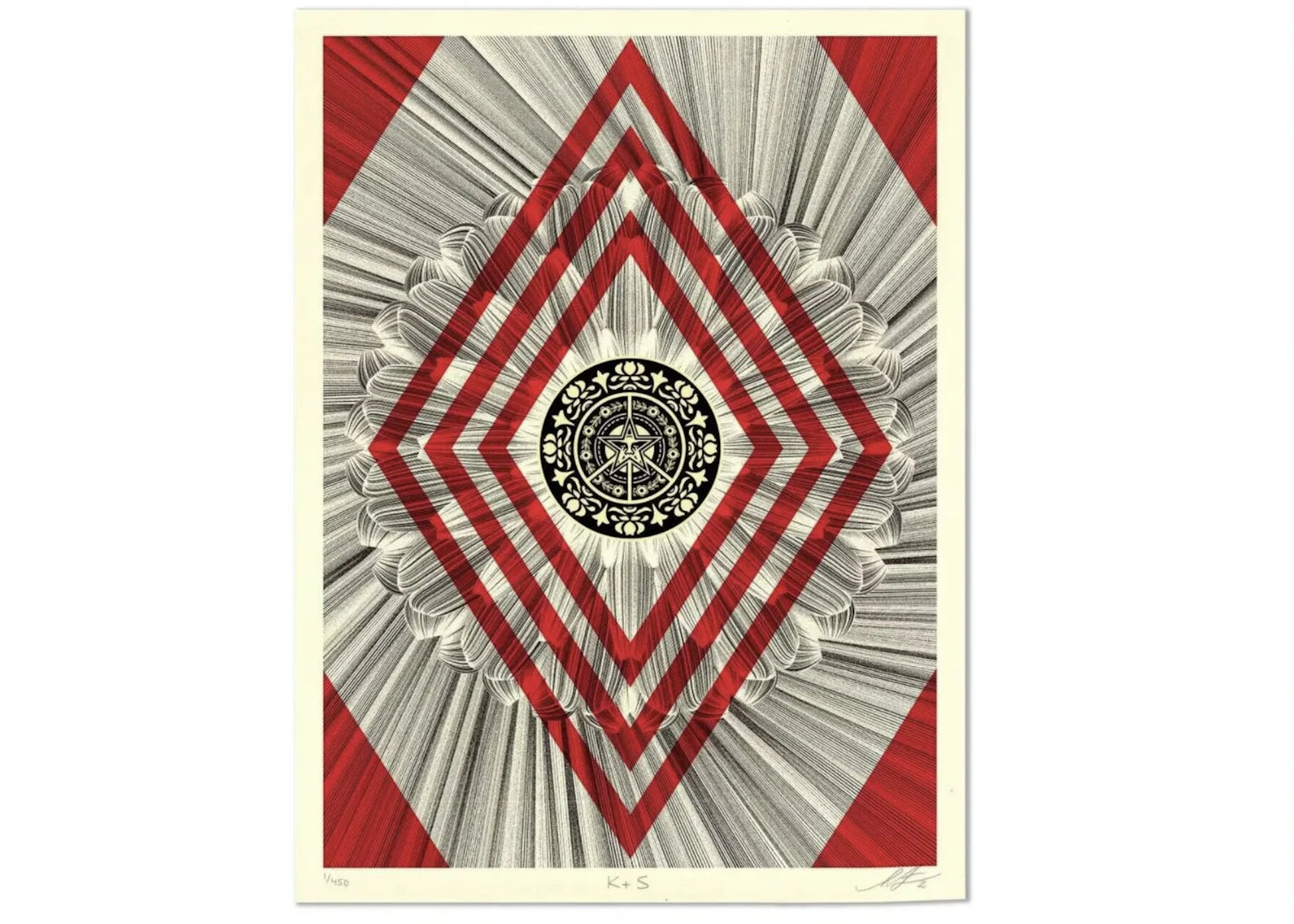 Shepard Fairey x Kai & Sunny Flower Diamond Print (Signed Edition of 4 ...