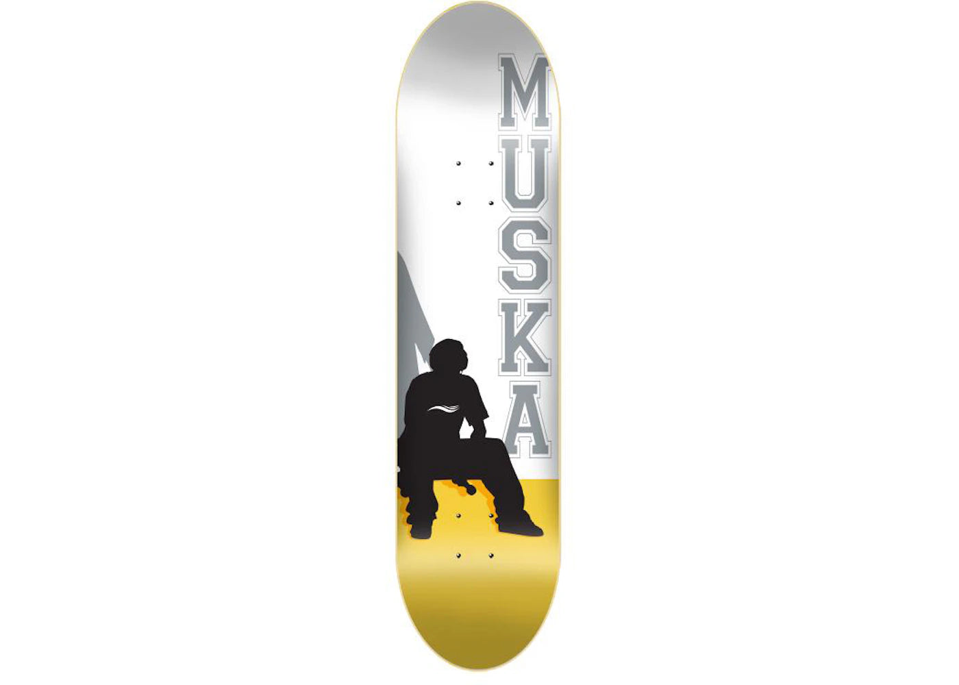 Shorty's Original Muska Silhouette 7.75 Skateboard Deck Yellow – Side Kicks