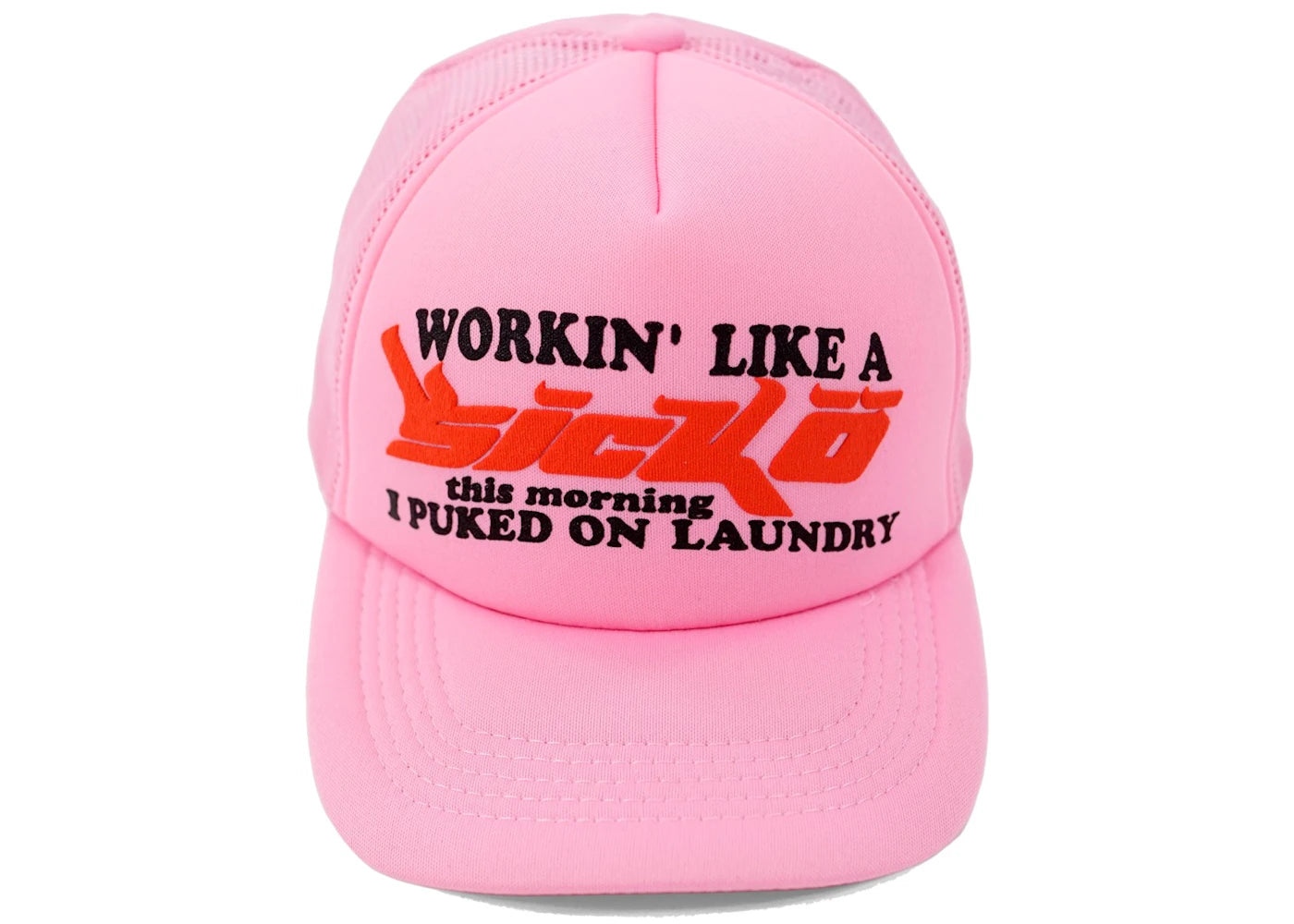 Sicko Laundry Trucker Hat Pink – Side Kicks
