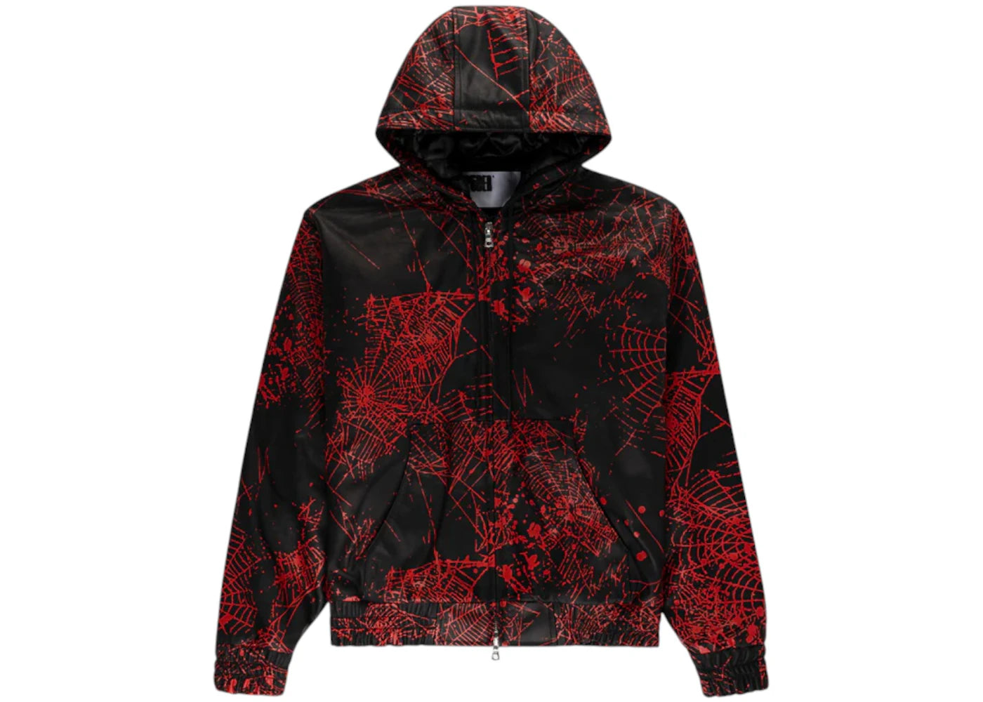 Sp5der V2 Web Leather Jacket Black – Side Kicks