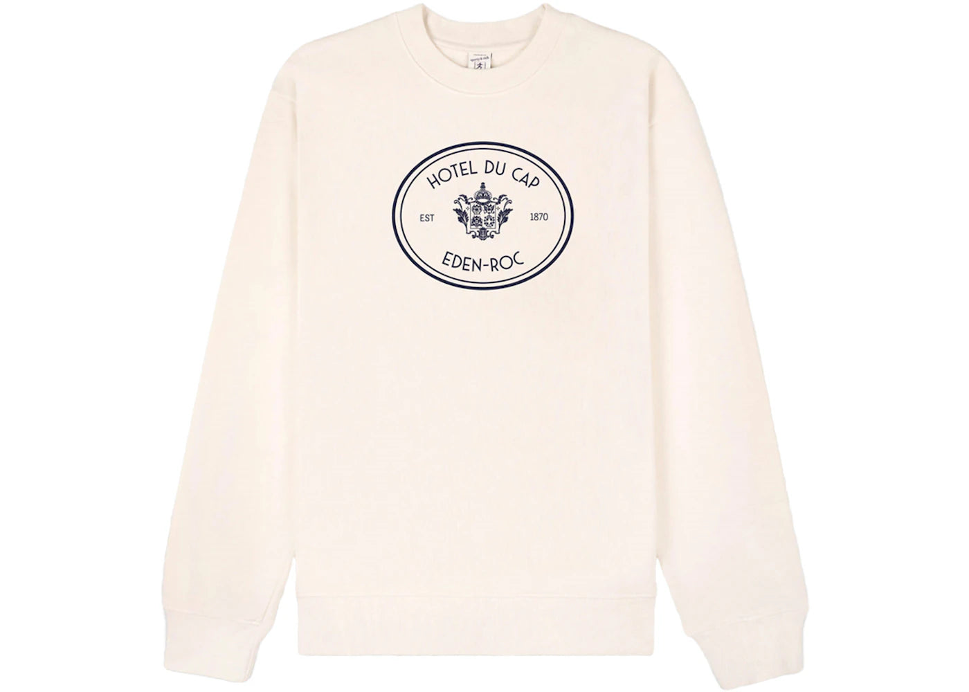 Sporty & Rich Eden Crest Crewneck Cream/Navy – Side Kicks