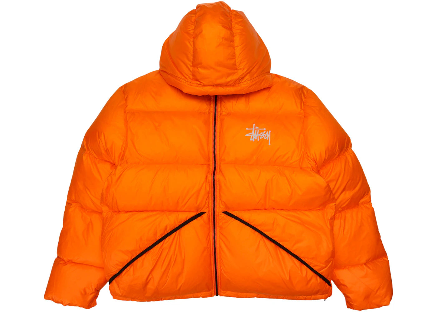Stussy Micro Ripstop Down Parka Jacket Orange – Side Kicks