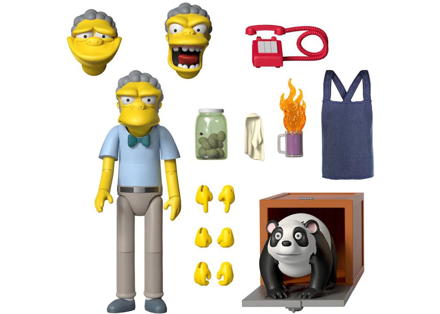 Super7 x The Simpsons ULTIMATES! Wave 1- Moe Action Figure – Side Kicks