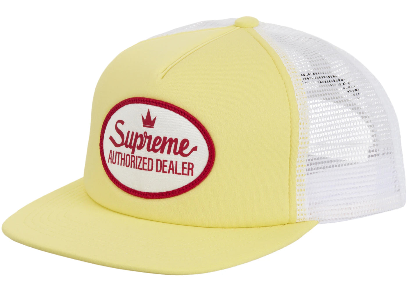 Supreme Authorized Mesh Back 5-Panel (SS25) Light Yellow – Side Kicks