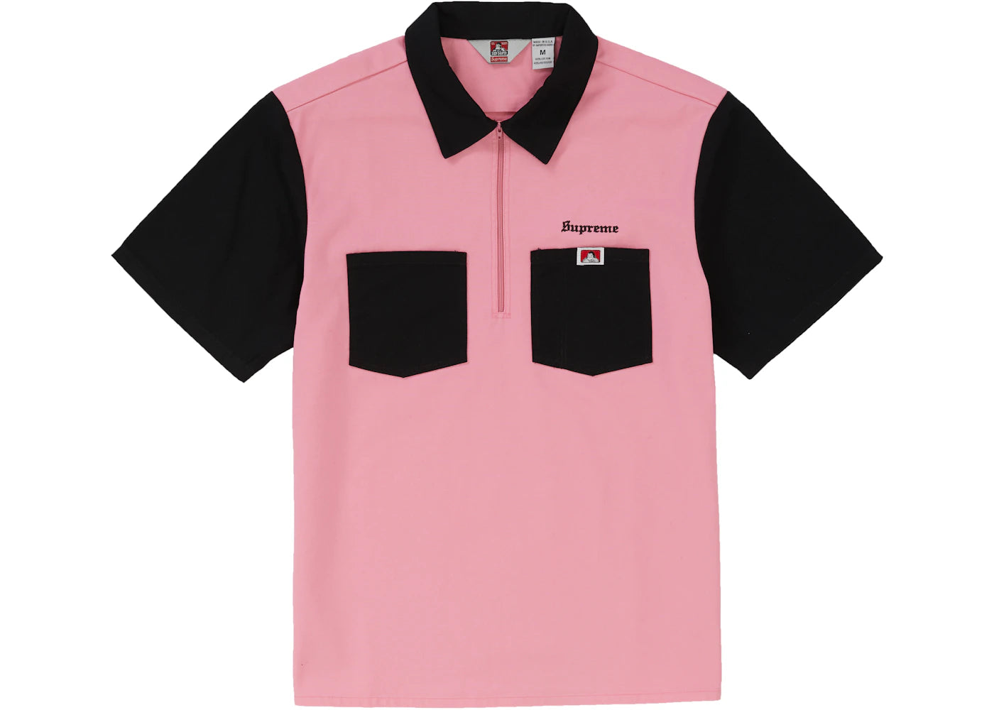 Supreme Ben Davis Half Zip Work Shirt Black – Side Kicks