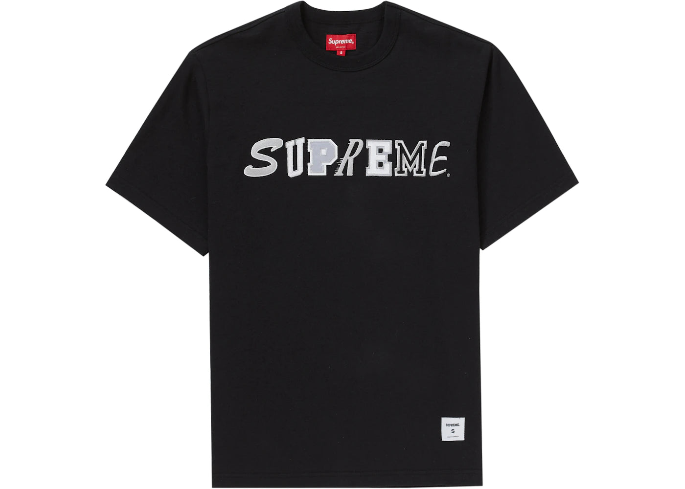 Supreme Collage Logo S/S Top Black – Side Kicks