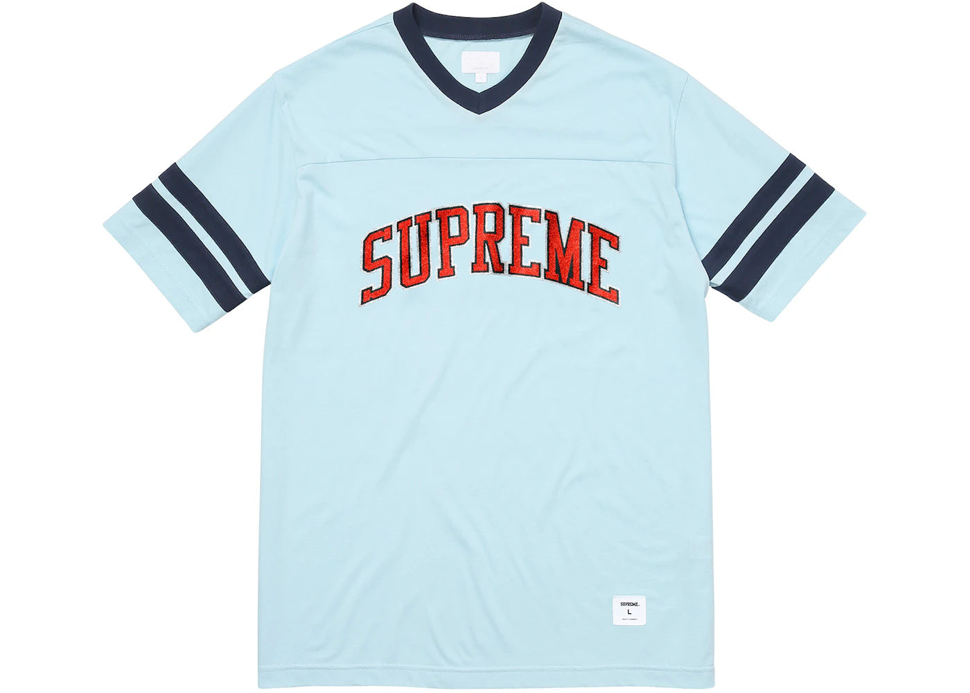 Supreme Glitter Arc Football Top Light Blue – Side Kicks