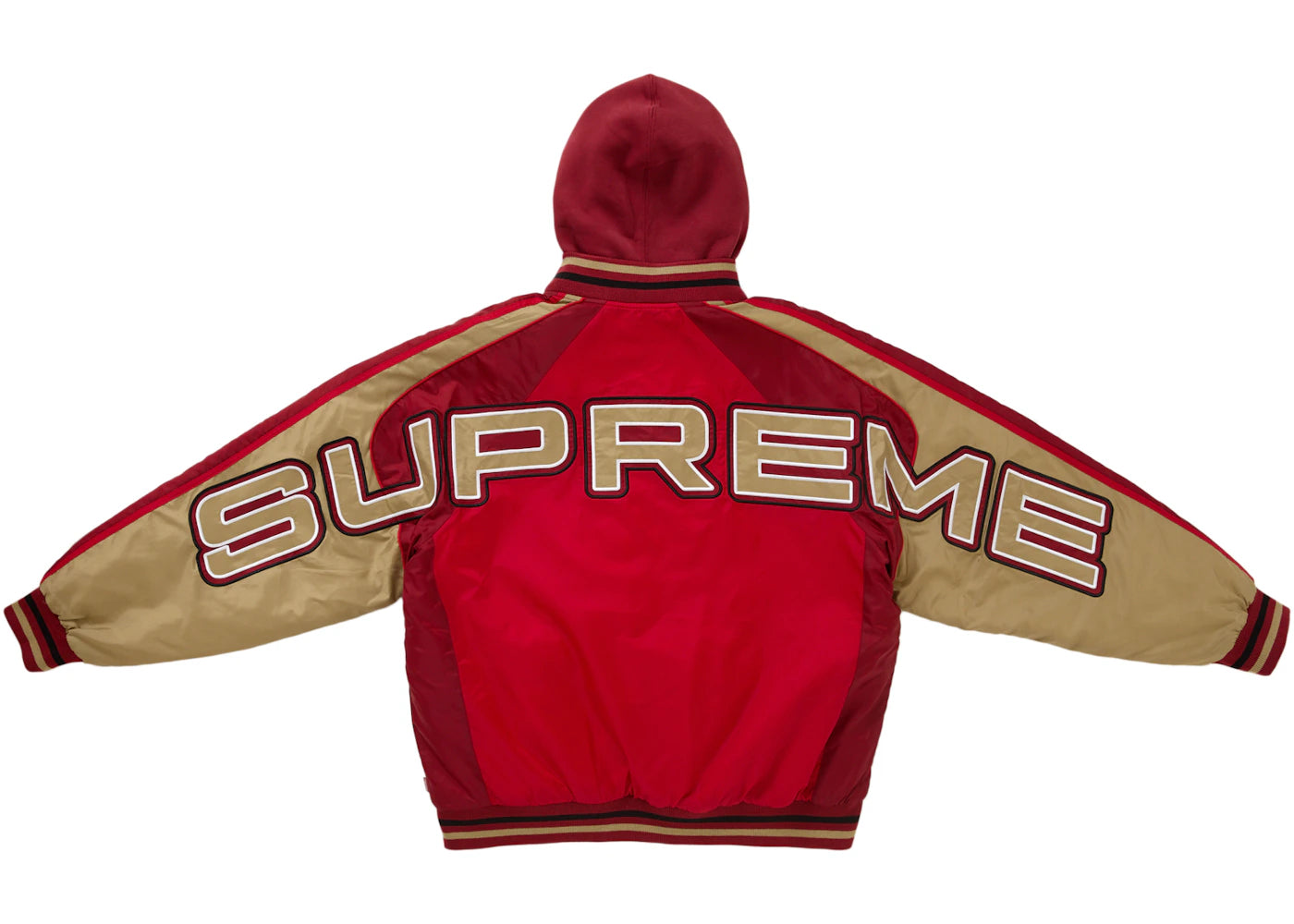 Supreme Hooded Stadium Jacket Red – Side Kicks