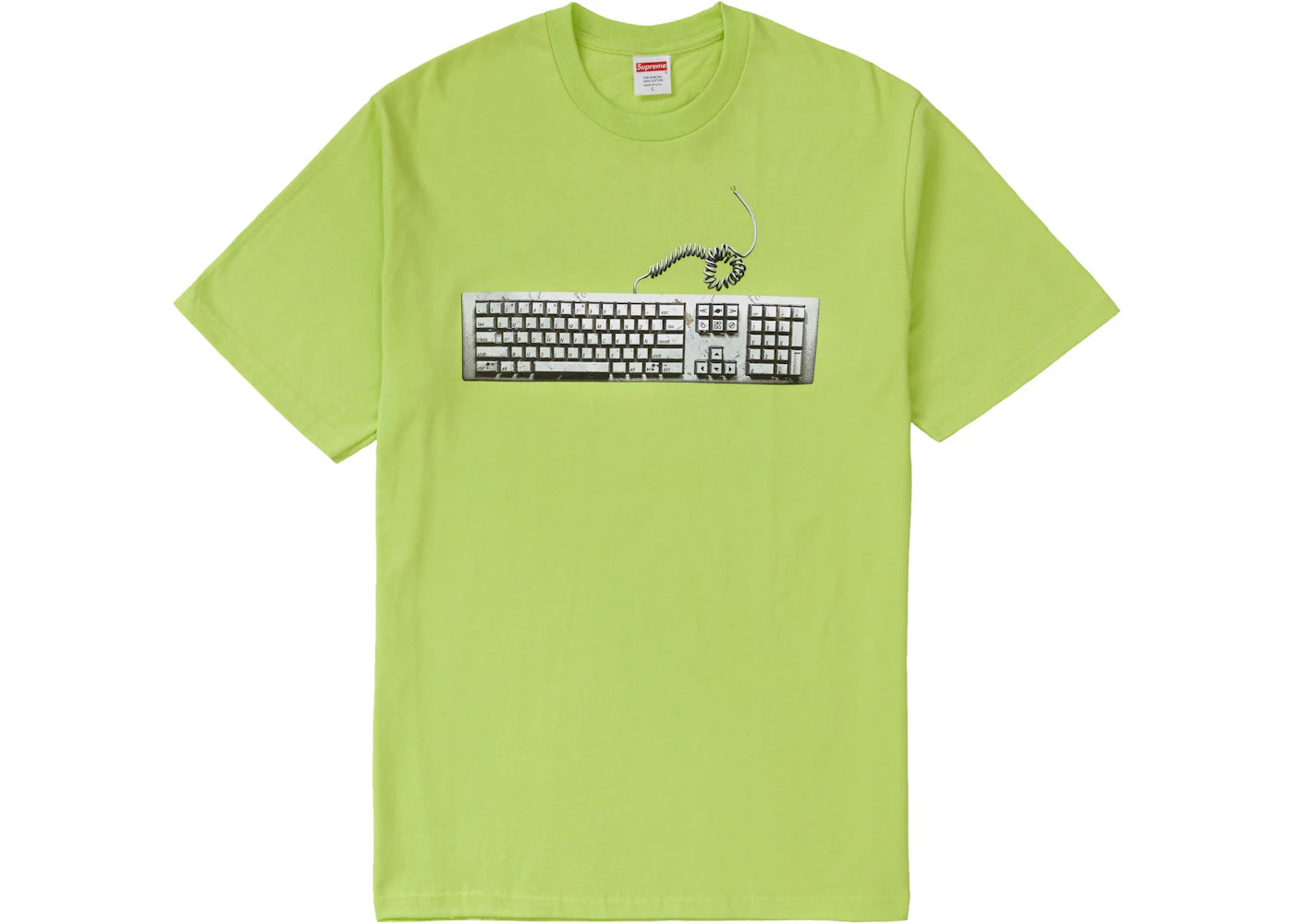 Supreme Keyboard Tee Neon Green – Side Kicks