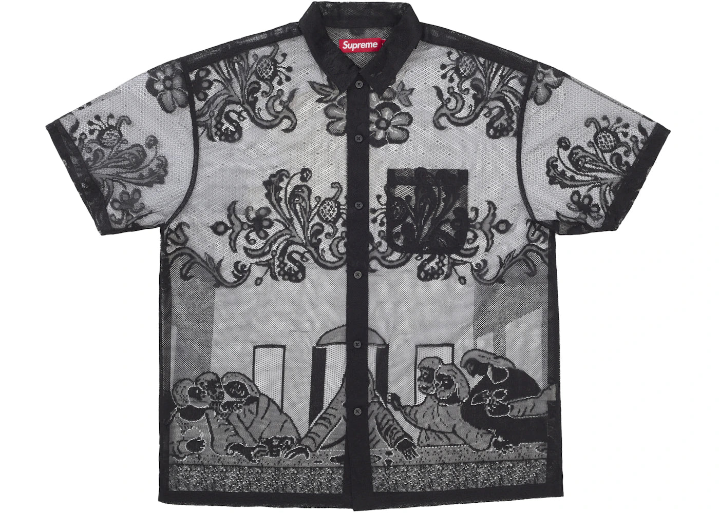 Supreme Last Supper Lace S/S Shirt Black – Side Kicks