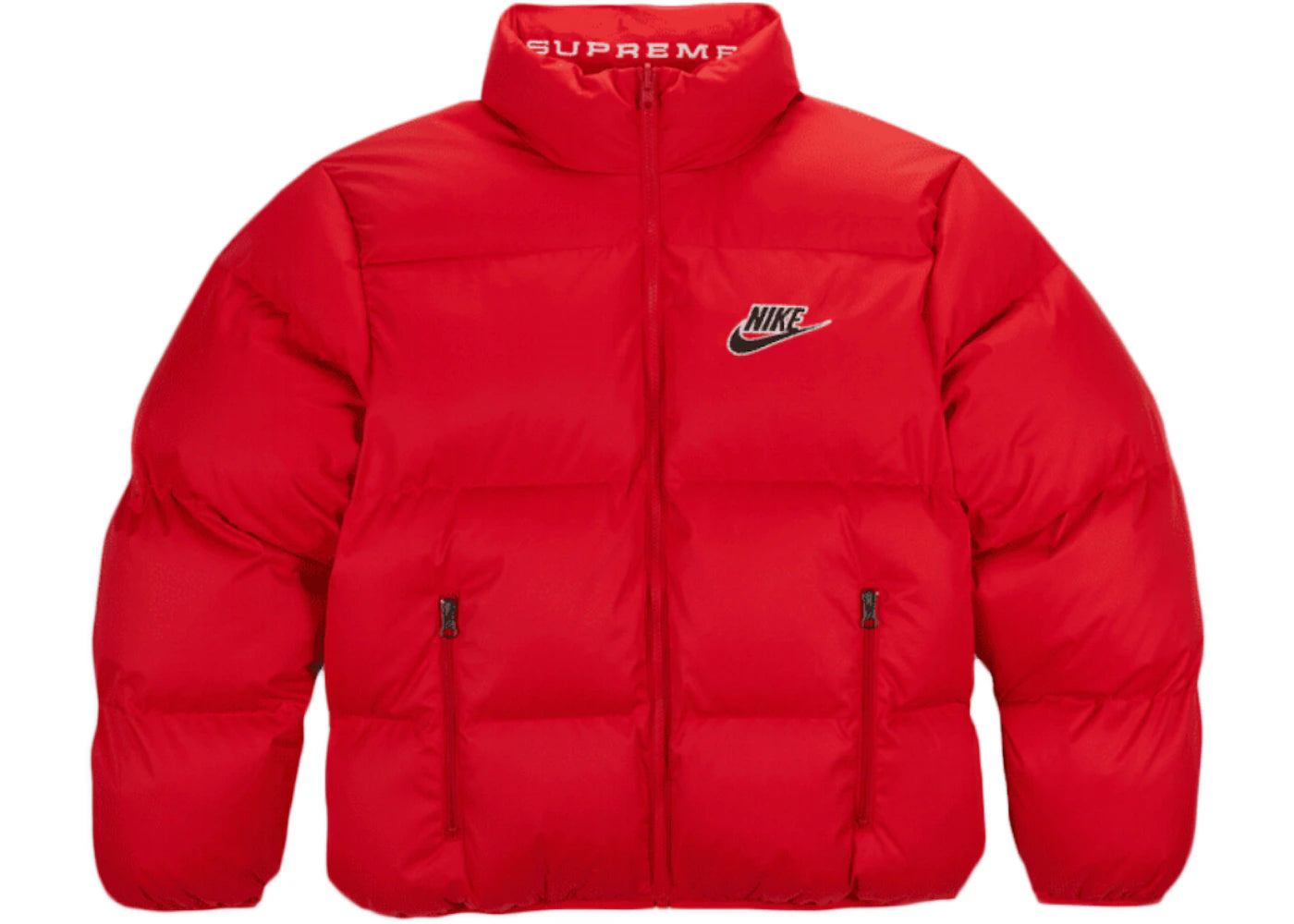 Supreme Nike Reversible Puffy Jacket Red – Side Kicks
