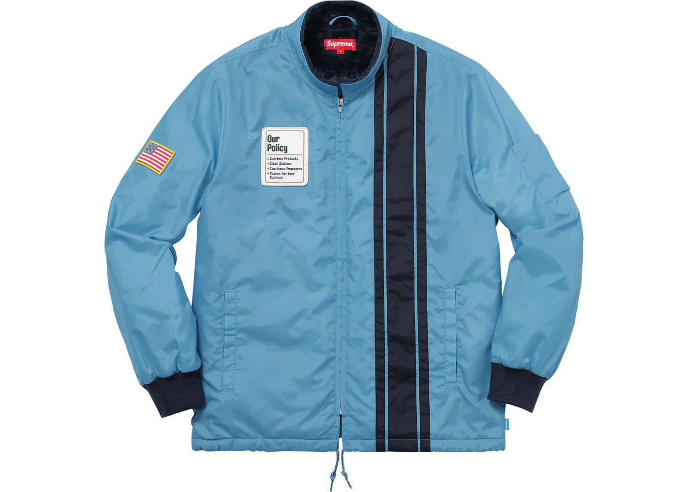 Supreme Pit Crew Jacket Light Blue – Side Kicks