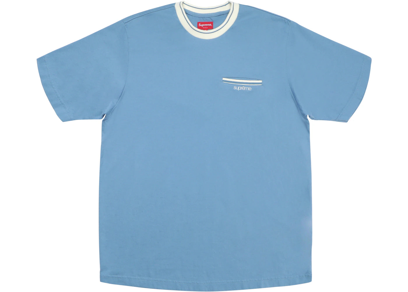 Supreme Ribbed Pocket Tee Slate – Side Kicks