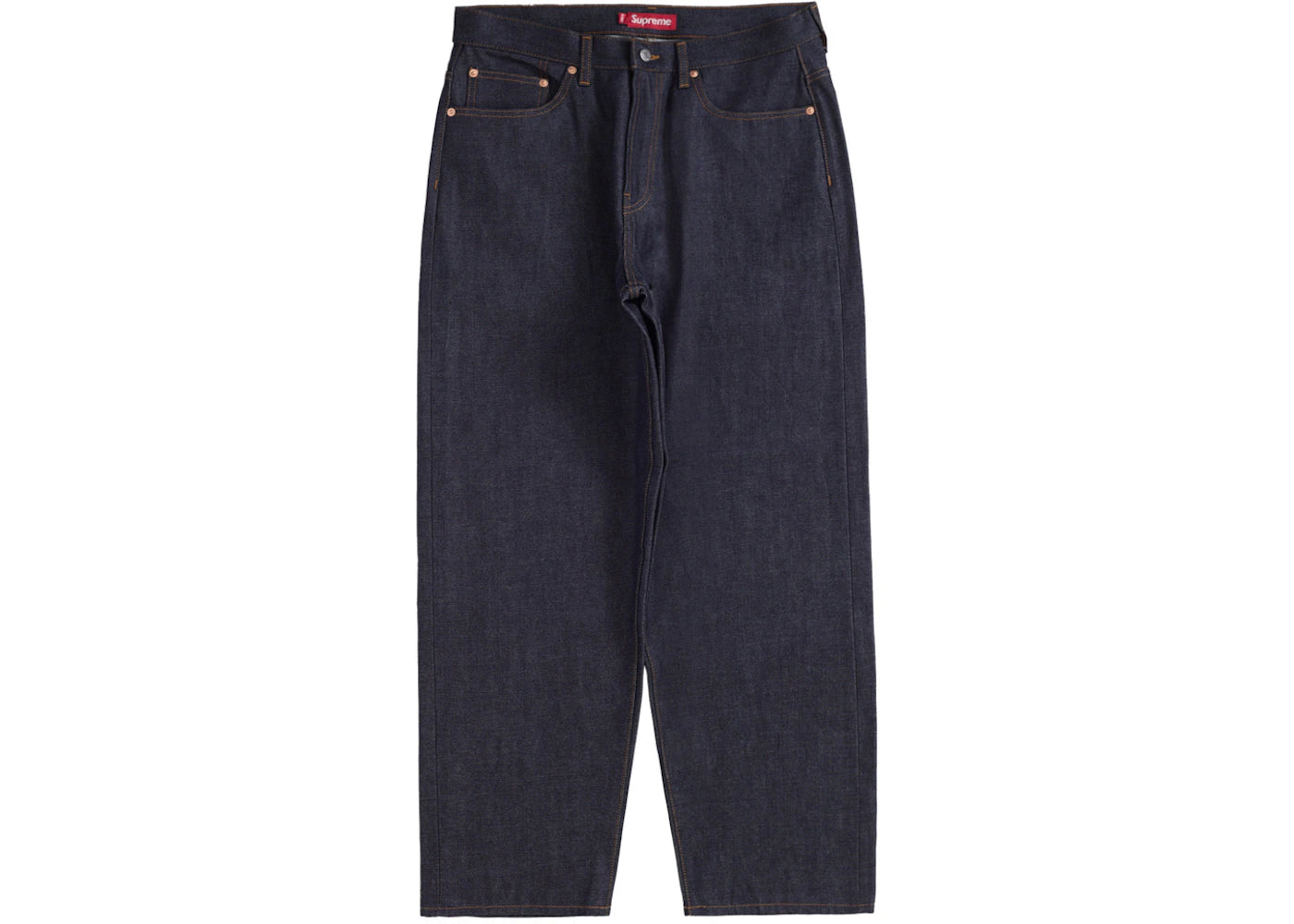 Supreme Rigid Baggy Selvedge Jean (SS24) Rigid Indigo – Side Kicks
