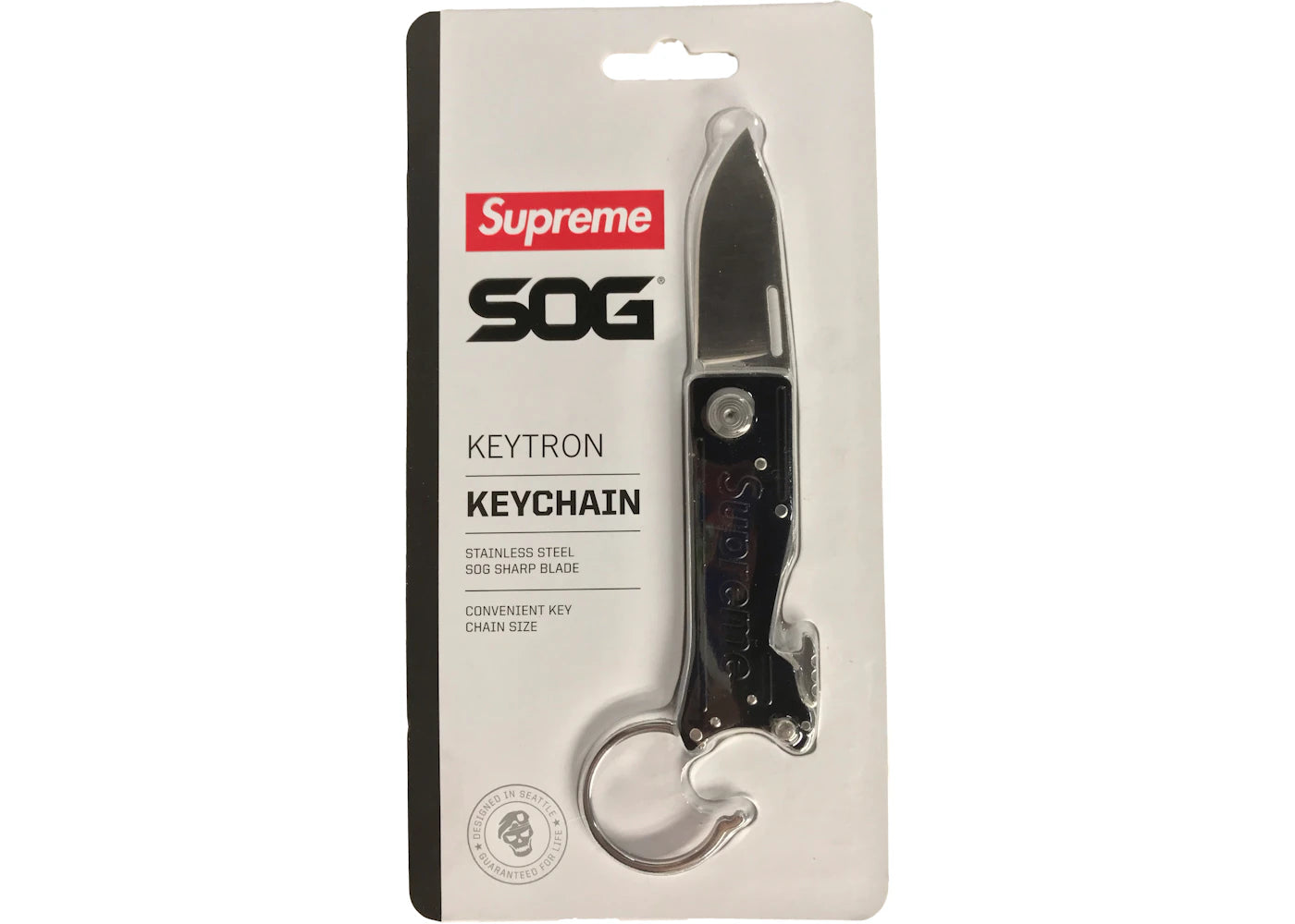 Supreme SOG Keytron Folding Knife Black – Side Kicks