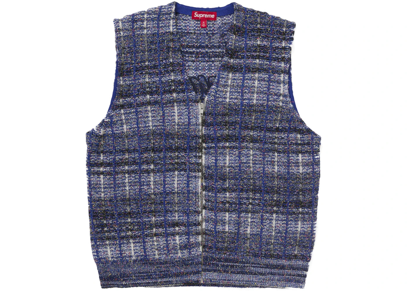 Supreme Speckled Zip Up Sweater Vest Blue – Side Kicks