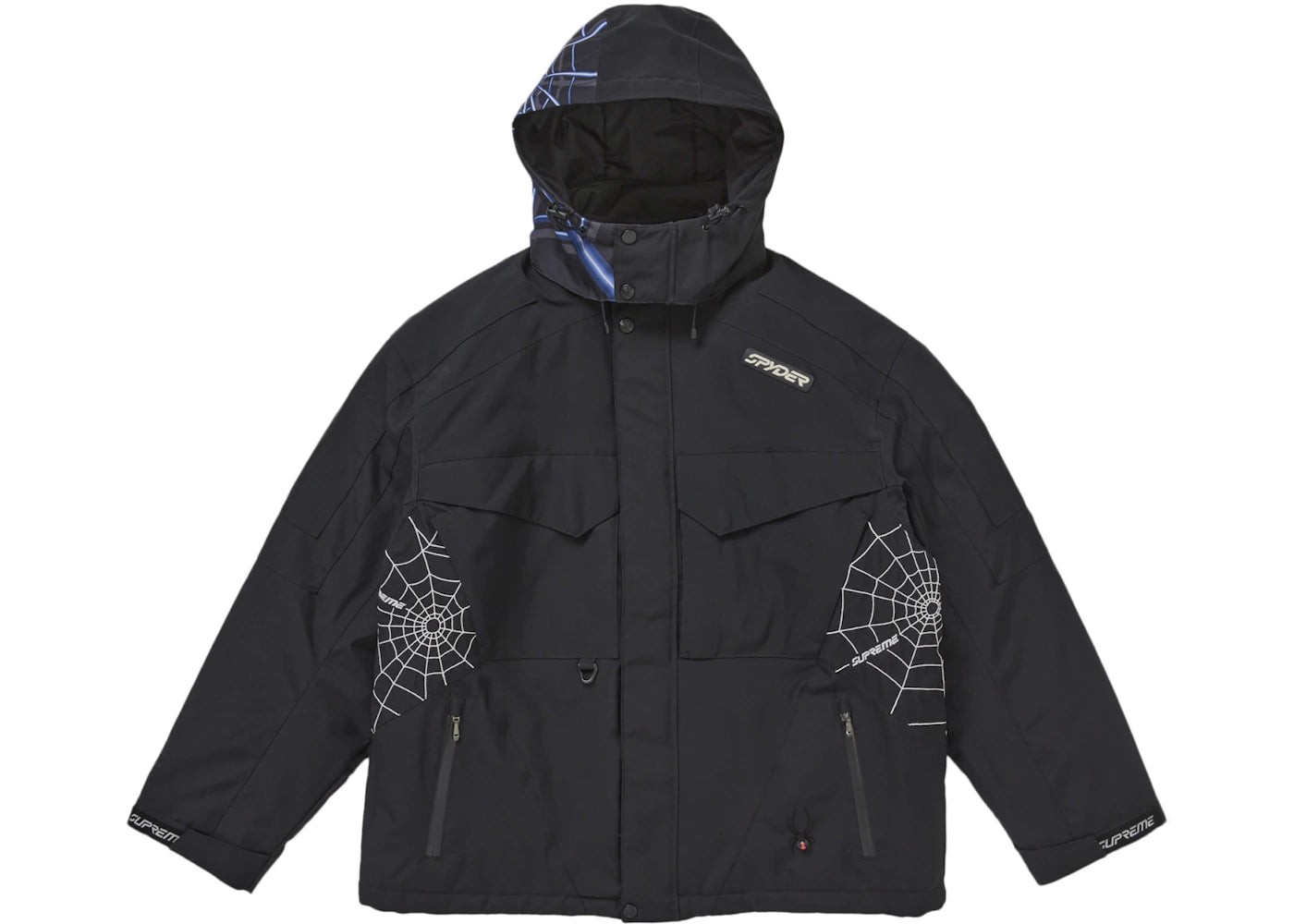 Supreme Spyder Technical Jacket Black – Side Kicks