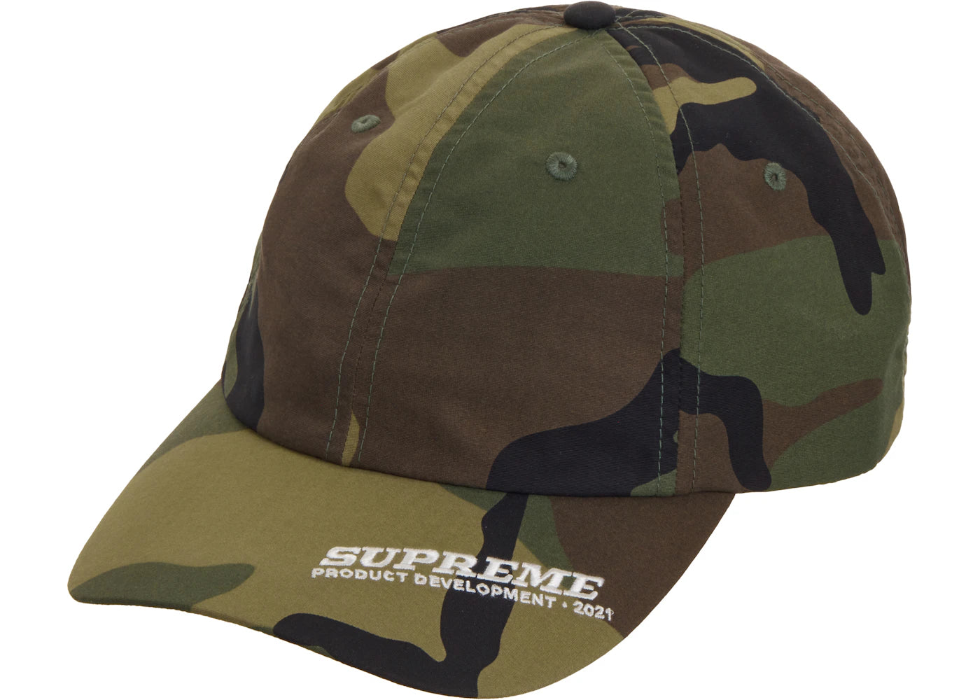 Supreme Visor Logo 6-Panel Woodland Camo – Side Kicks