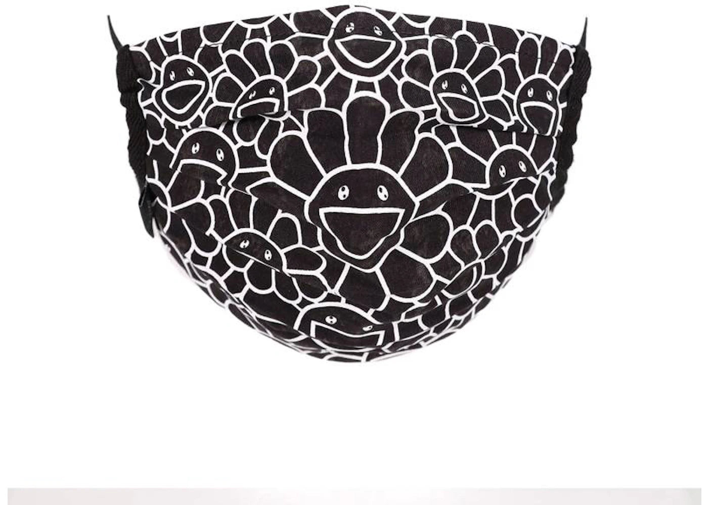 Takashi Murakami Flower Pattern Face Mask Black/White – Side Kicks