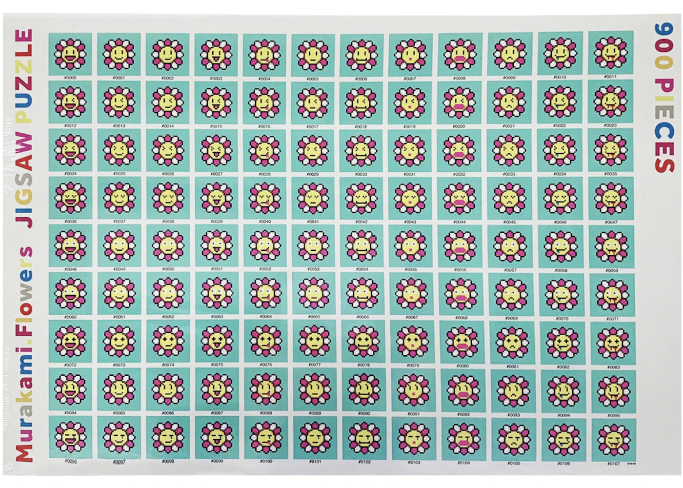 Takashi Murakami Flowers Jigsaw Puzzle (900 Pieces) – Side Kicks